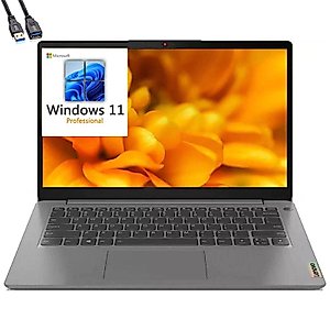 Lenovo IdeaPad 3 14 14" FHD Business Laptop, Intel Quard-Core i7-1165G7 up to 4.7GHz, 20GB DDR4 RAM, 1TB PCIe SSD, WiFi 6, Bluetooth 5.1, Arctic Grey, Windows 11 Pro, BROAG USB Extension Cable