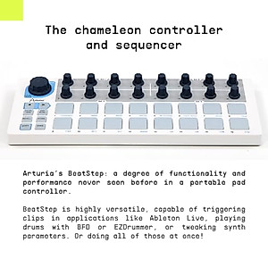 Arturia - BeatStep - Compact MIDI Controller & Sequencer with Creative Software for Recording - 16 Pads, 16 Encoders