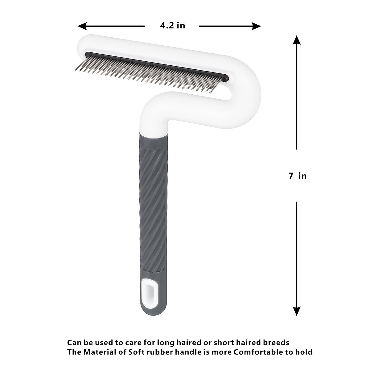 ﻿TailGurus Flea Comb For Cats & Dogs-Premium Flea Comb for Cats & Dogs-Cat Brush for Shedding & Dog Brush for Long Haired Dogs - Ideal for Indoor Cats & Shedding Dogs - Water-Resistant Design(TG2038)