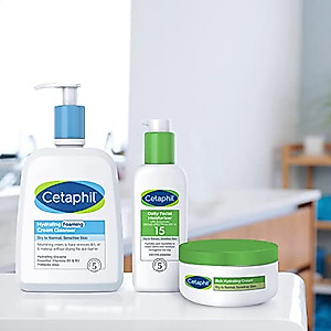 Cetaphil Cream to Foam Face Wash, Hydrating Foaming Cream Cleanser, 16 oz, For Normal to Dry, Sensitive Skin, with Soothing Prebiotic Aloe, Hypoallergenic, Fragrance Free