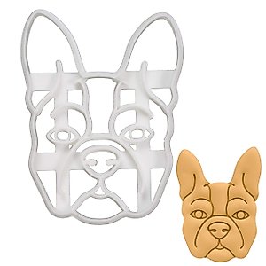 Boston Terrier Face cookie cutter, 1 piece - Bakerlogy