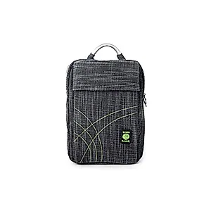DIME BAGS Slab Bag Hemp Backpack with Padded Laptop Compartment and Secret Pocket (Black)