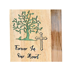 Tree of Life Resin Urn Wooden Urn Box Lichtenberg Figure Cremation Urn for Human Ashes Adult Large Funeral urn Ashes Urn for Ashes pet urn Fractal Burning urn Memorial Urn (Large up to 250 lb)