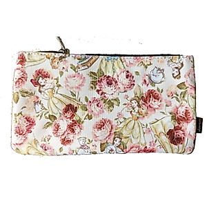 Loungefly Belle Character Floral AOP Cosmetic Pouch