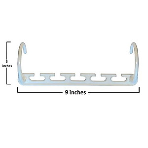 Juniper's Secret Closet Organizer Space Saving Clothes Hangers Plastic Dorm Room Essentials - 8 Pack Magic Hangers for Skirt, Pants, Shirts, Trousers - Free Eyeglass Pouch