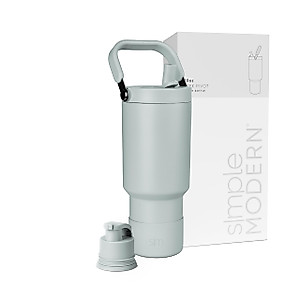 Simple Modern Trek Pivot | 30oz Flip Straw Tumbler with Handle | Water Bottle & Boot | Interchangeable Straw & Chug Lids | Insulated Stainless Steel Jug | Gym Sports Outdoors | Sea Glass Sage