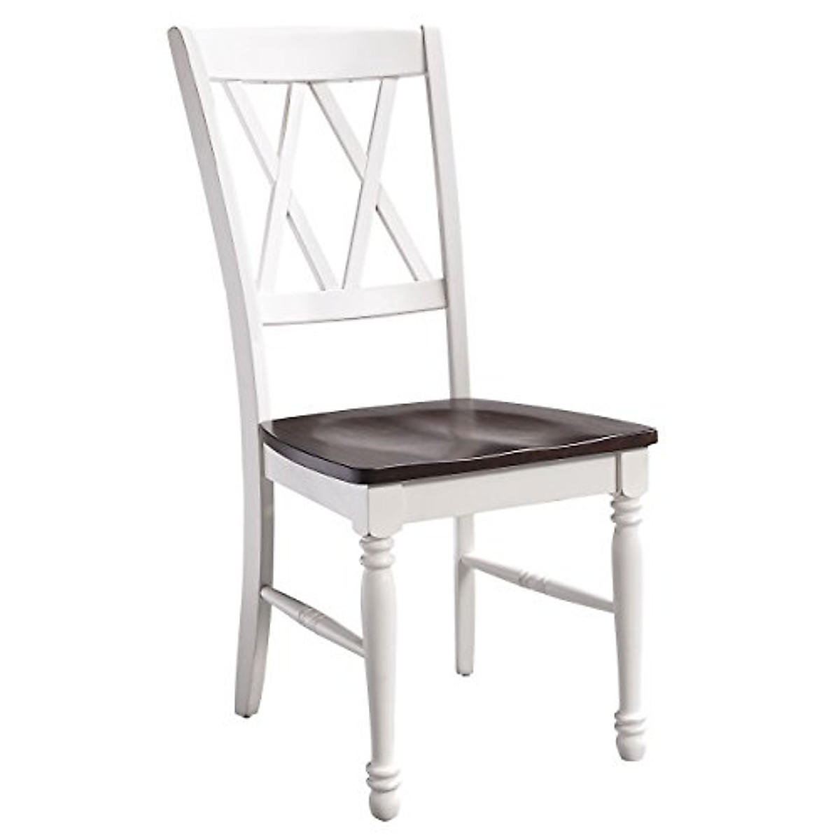 Crosley Furniture Shelby Dining Chairs (Set of 2), Distressed White