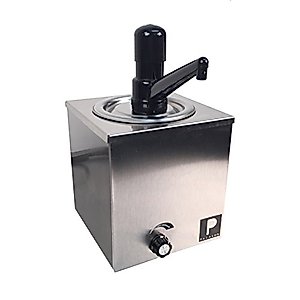 Paragon - Manufactured Fun Pro-Style Butter Warmer with Pump, Stainless Steel, 32 ounce
