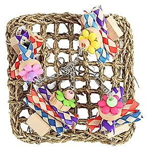 Seagrass Mat for Birds Punctureresistant Seagrass Swing Toy Healthy for Parrots