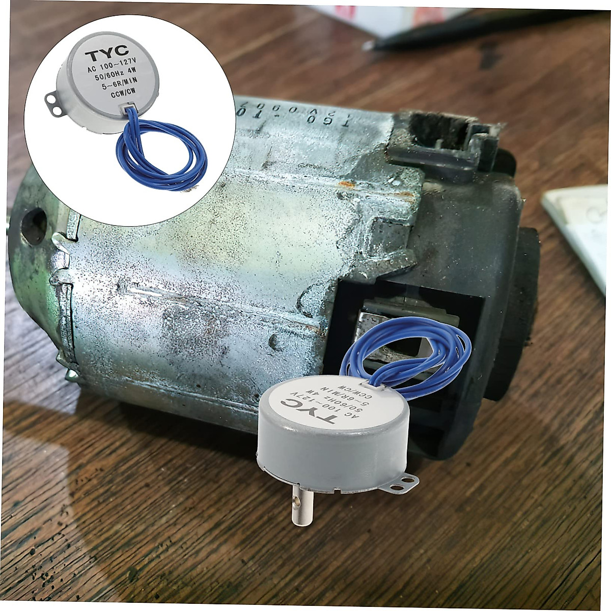 DOITOOL Synchronous Motor Reindeer Motor Low RPM Motor Small Electric Motor Undirectional 12 Volt Motor Electric Motors Rotating Motor CCW/cw Magnet Electric Fan to Rotate Christmas