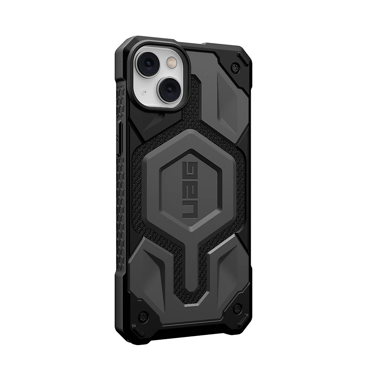 URBAN ARMOR GEAR UAG-IPH22LA-PMS-KS iPhone 14 Plus (6.7) 2022, Impact Resistant Case, MagSafe Compatible, Monarch Pro, Kevlar Silver