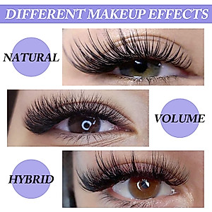 Wendy Lashes Classic Lash Extensions D Curl Eyelash Extensions Premium 0.10 thickness Volume Lash Extension 20-25mm Individual Lashes Soft Dark Professional Lashes Extensions(0.10-D, Mixed 20-25mm)