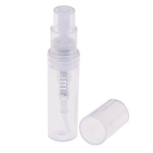 5 Pcs Refillable Bottles Liquid Container Empty Spray Bottle 2ml 3ML 5ML Sample Bottles Cosmetics Bottle Clear Atomizer Bottles(2ml)