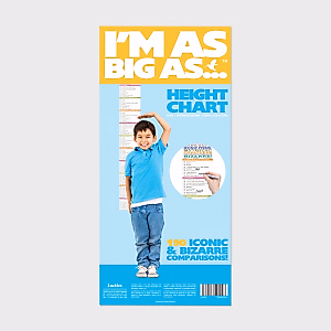 Luckies Of London I’m As Big As Height Measuring Growth Chart For Kids - Fun Wall Hanging Chart To Measure Growing Children