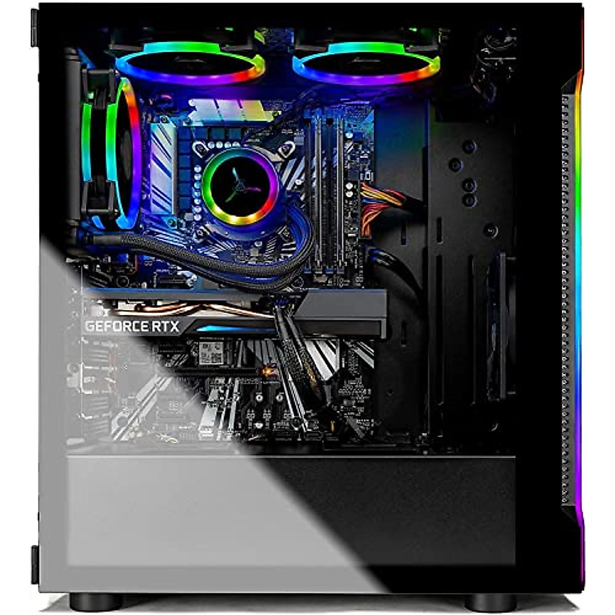 Skytech Gaming Shadow Gaming PC Desktop – Intel Core i7 11700F 2.5 GHz, RTX 3070, 1TB NVME SSD, 16G DDR4 3200, 600W Gold PSU, 240mm AIO, AC Wi-Fi, Windows 10 Home 64-bit