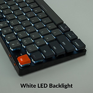 Keychron K5 SE Hot-swappable Ultra-Slim Wireless Bluetooth/Wired USB Mechanical Keyboard with Low-Profile Optical Brown Switch, Full Size Layout 104-Key White LED Backlit for Mac and Windows
