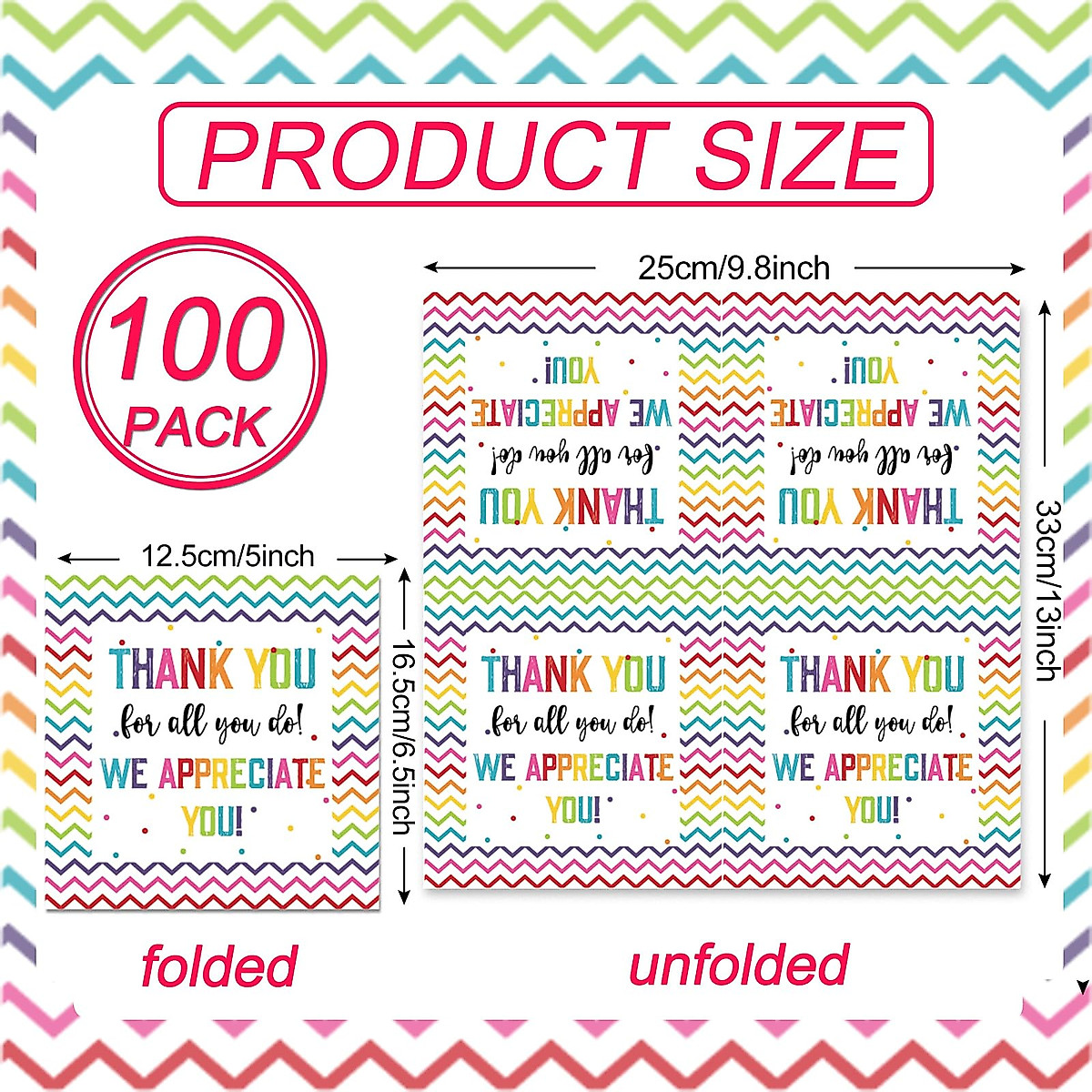 Naozinebi 100Pcs Thank You Napkins We Appreciate You Paper Napkins Thankful Disposable Napkin Appreciation Party Decors Grateful to Employee Teacher Doctor Staff Thanksgiving Graduation Party Supply