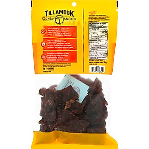 Tillamook Country Smoker Real Hardwood Smoked Beef Jerky, Old Fashioned, 10 Ounce