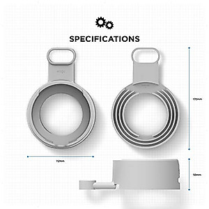 elago Google WiFi Wall Mount - Easy to Install/Move, No Screws Needed, Cable Management, Space Saving (Light Grey)