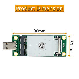 Mini PCI-E to USB Adapter with SIM Card Slot for Module Transfer to USB Interface