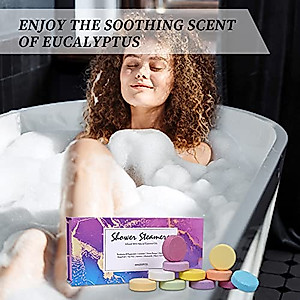 Blahhey Shower Steamers Aromatherapy, Shower Bombs Self Care and Relaxation Shower Steamer, Stress Relief and Relaxation Bath Gifts for Women and Men
