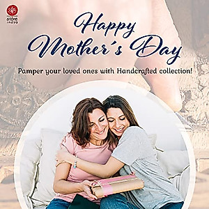 Hand Carved Wooden Breakfast Serving Tray with Handle for Breakfast Tea Snack Dessert | Kitchen Dining Serve-Ware Accessories | 15 x 10 Inches | 2048