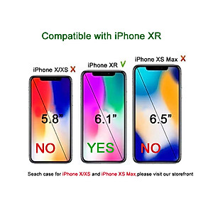 WORLDMOM for iPhone XR Case, Double Layer Design Bling Flowing Liquid Floating Sparkle Colorful Glitter Waterfall TPU Protective Phone Case for iPhone XR [6.1 Inch 2018], Yellow