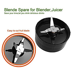 1-pack Magic Bullet Replacement Parts Cross Blades Compatible with Magic Bullet 250w Blender, Juicer and Mixer (Model MB1001)
