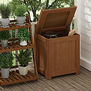 Furinno FG19749 Tioman Outdoor Hardwood Storage Box, Natural