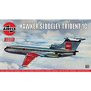 Airfix A03174V Hawker Siddeley 121 Trident Vintage Classics Aircraft 1:144 Scale Model Kit