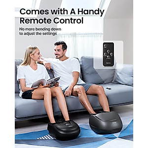 RENPHO Foot Massager with Heat, FSA & HSA Eligible, Electric Foot Massage with Remote, Prime Deals Today 2024, Shiatsu Foot Massager for Foot Care, Fits Feet Up to Men Size 12, Great Gifts for Him Her
