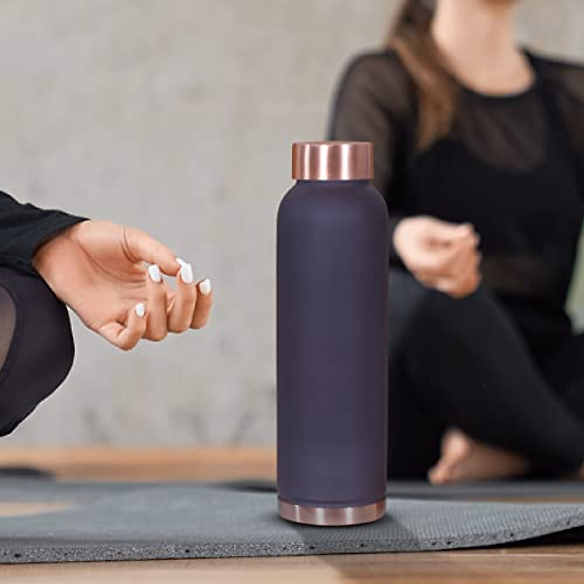 AVA DESIGNZ Copper Water Bottle (950ml) | 100% Pure Copper Bottle | BPA Free & Non Toxic Water Bottle with Anti Oxidant Properties of Copper | Matt Brown