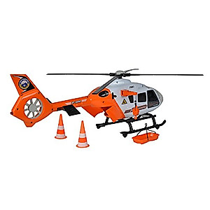 DICKIE TOYS Light and Sound SOS Rescue Helicopter with Moving Rotor Blades, 25"