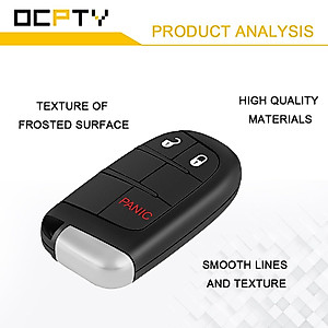 OCPTY Replacement 2Pcs Remotes Key Fob for Dodge Journey for Dodge Durango for Dodge Dart 2011-2019 M3N40821302