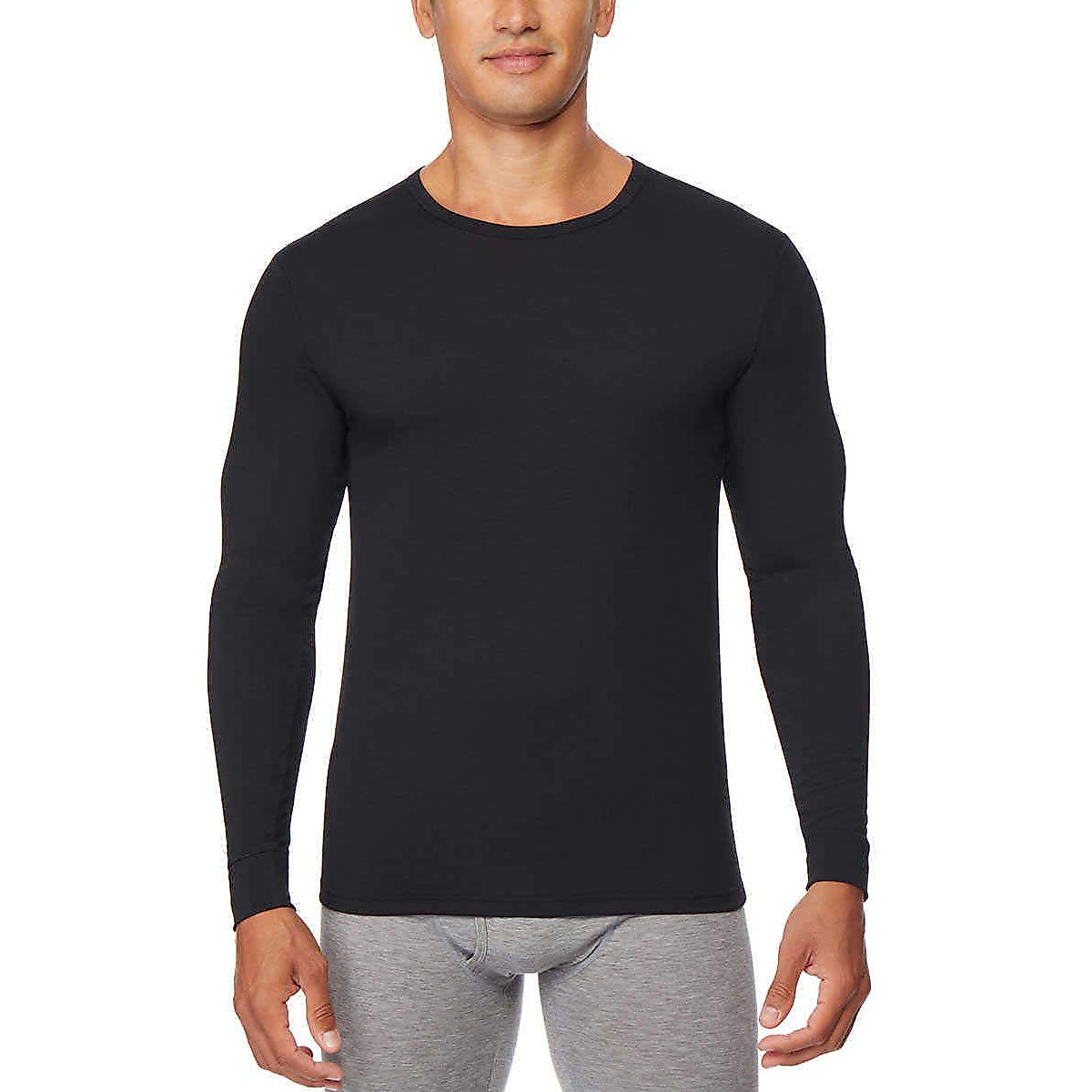 32 DEGREES Men's Heat Long Sleeve Scoop Neck Tee 2-Pack