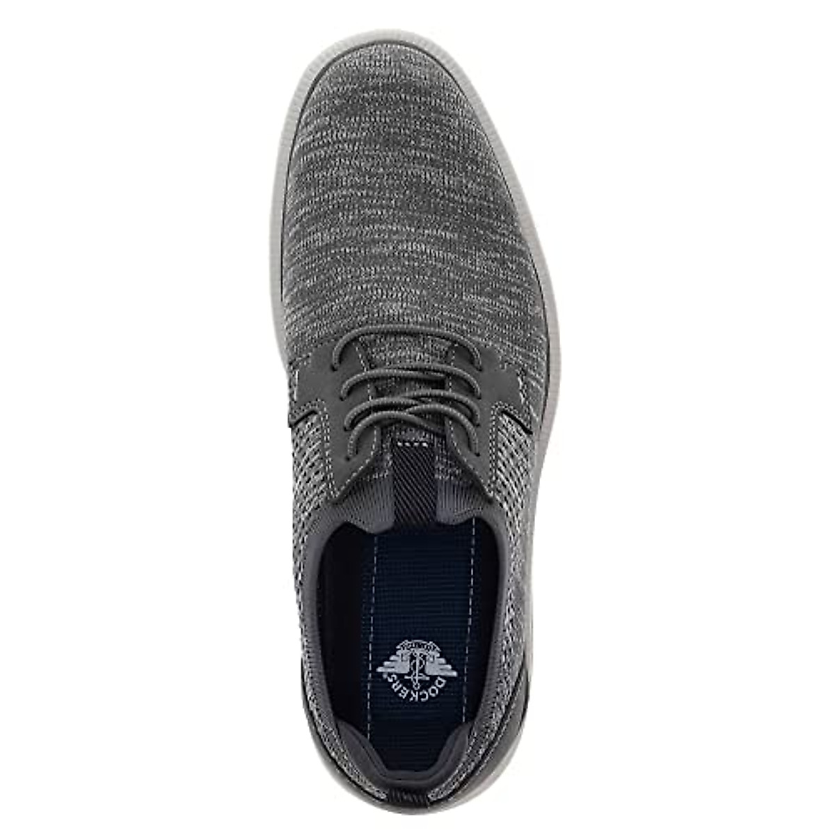 Dockers Mens Andover Casual Oxford Shoe, Grey/Black, 8 M