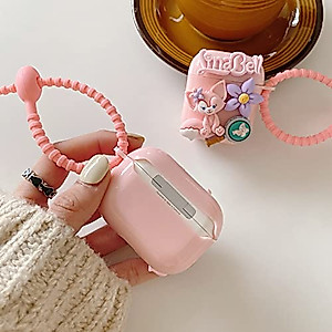 TEMTOOE Silicone Case Cute Cover Compatible for Apple Airpods 1,2,3&Pro [Cute Cartoon Lena Bell] (Airpods 3)