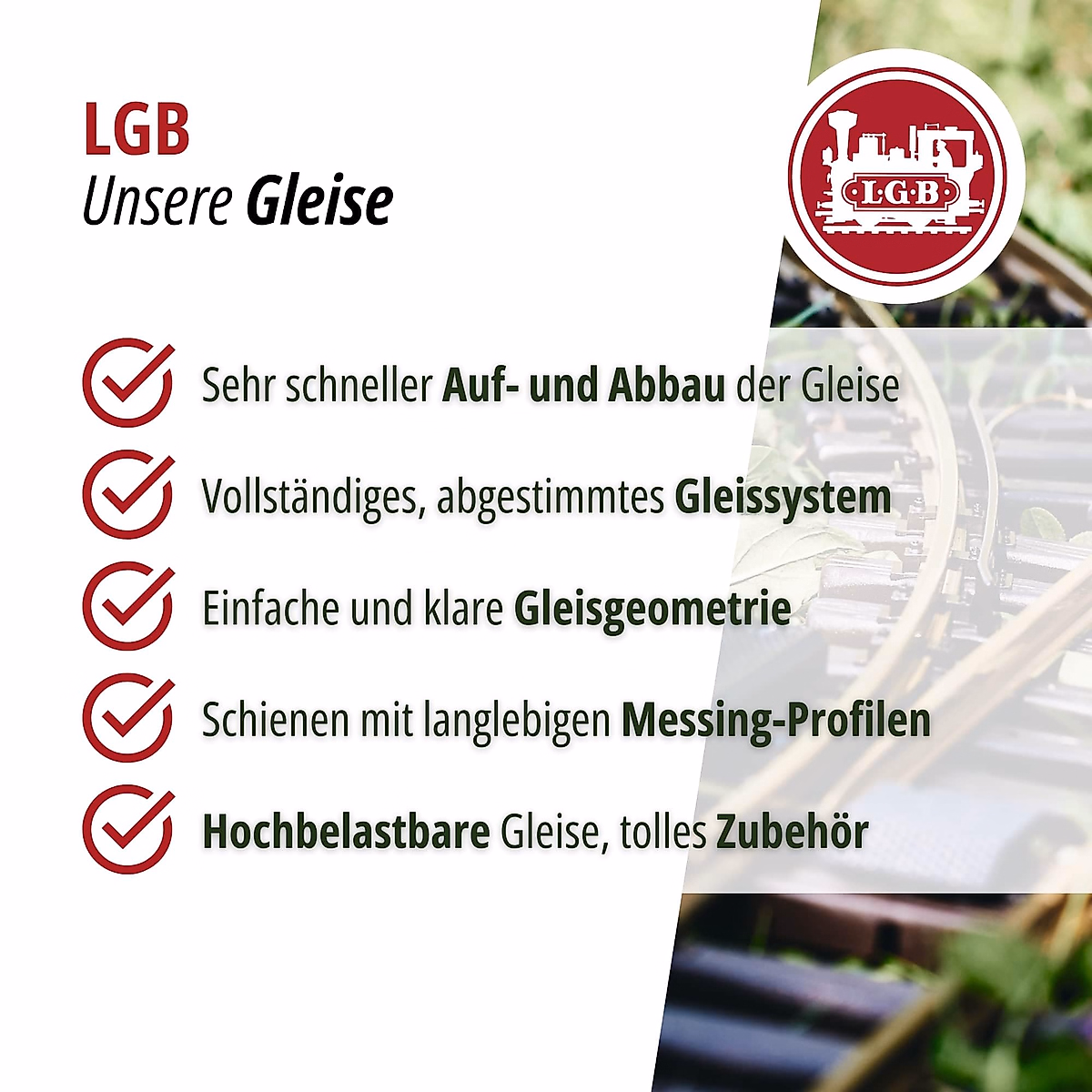 LGB 19902 Station Track Set - G Scale