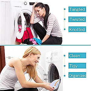 BAGAIL Set of 7 Mesh Laundry Bags for Sweater,Blouse,Hosiery,Bras,etc. Premium Wash Laundry Bags for Travel Storage Organization(7 Set)