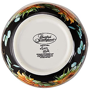 Certified International Sunflower Fields 5.25" Ice Cream/Dessert Bowls, Set of 4, Multi Colored