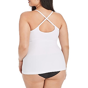 Maidenform womens Long Length Camisole Fl3266 shapewear tops, White, X-Large US