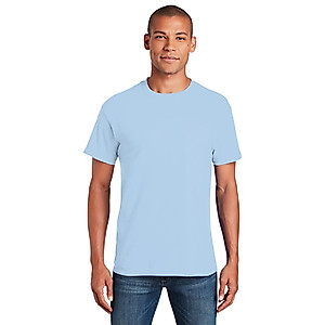 Gildan 5.4 oz Cotton T-Shirt (5000) Tee Medium Light Blue