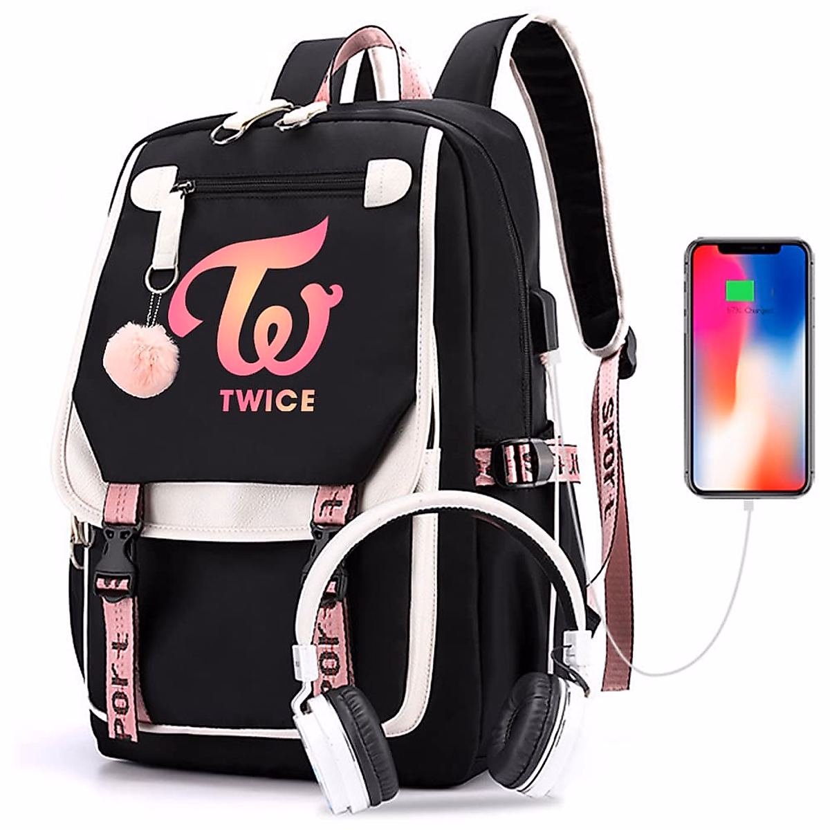 Kpop Twice School Backpack Merchandise, Twice Book Bag Casual Backpack