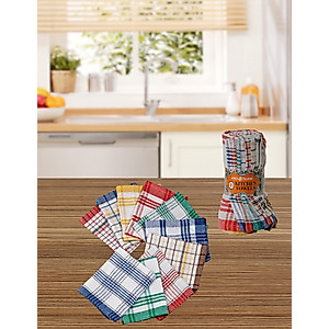 Innov8 Home Assorted Cotton Kitchen Towels, Set of 10 - Ultra Absorbant Towels for Kitchen