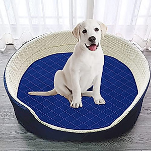 Reusable Pee Pads for Dogs 36", Washable Round Whelping Pads, Puppy Training Pads with Non-Slip Back for Playpen/Crate, Dog Housebreaking Absorption Pad