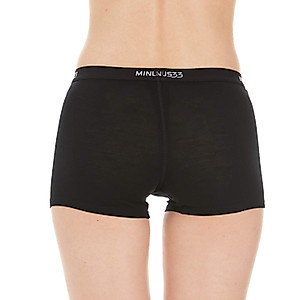 Minus33 Merino Wool Women's Micro Boyshorts Black Large