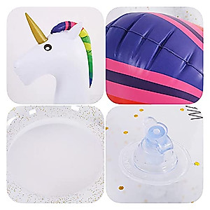 Boxgear Inflatable Float, Glitter Sequin Animal Pool Floats, Swimming Pool Ring, Pool Inflatables for Kids and Adults, Pool Toys Inflatable Unicorn Pool Float, 36 Inch Water Float (36 Inch)