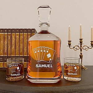 Personalized Whiskey Decanter - Christmas Gifts for Men, Dad, Husband, Him, Husband - Custom Whiskey Gifts for Him - Personalized Gifts for Men - Whiskey, Scotch Gifts - Unique Mens Gift Ideas