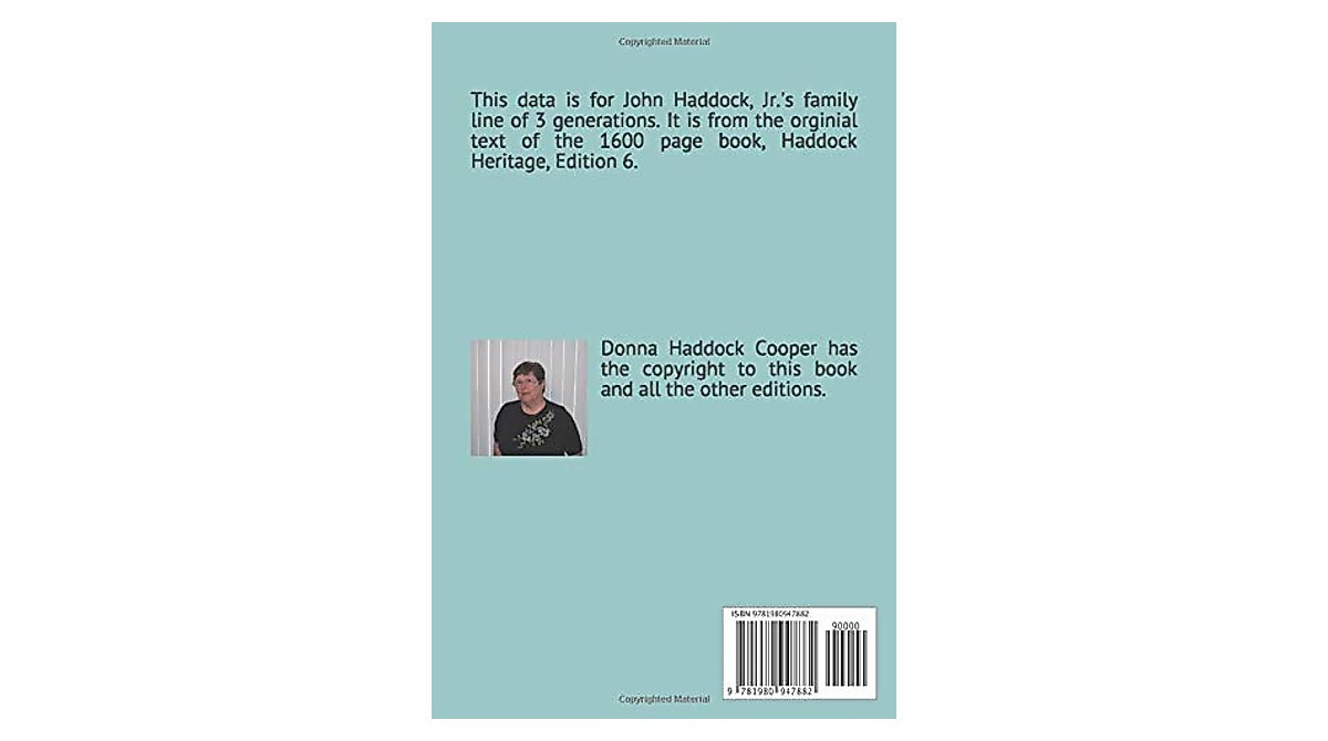 Haddock Heritage: John Haddock, Jr.'s Family, 3 generations — 🛍️ The ...