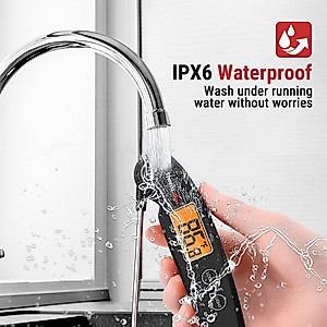 ThermoPro TP605 Instant Read Digital Meat Thermometer for Cooking, Waterproof Food with Backlight & Calibration, Probe Cooking Kitchen, Outdoor Grilling and BBQ